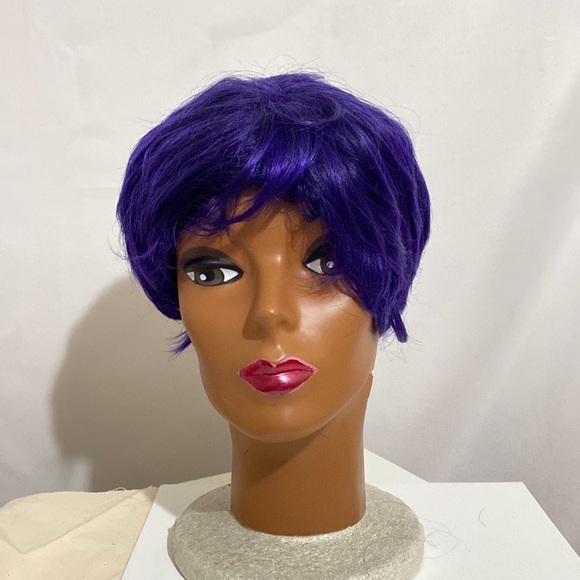 Hair | Curly N Wavy Wig Collection Purple Short Wig Synthetic Wig Great ...